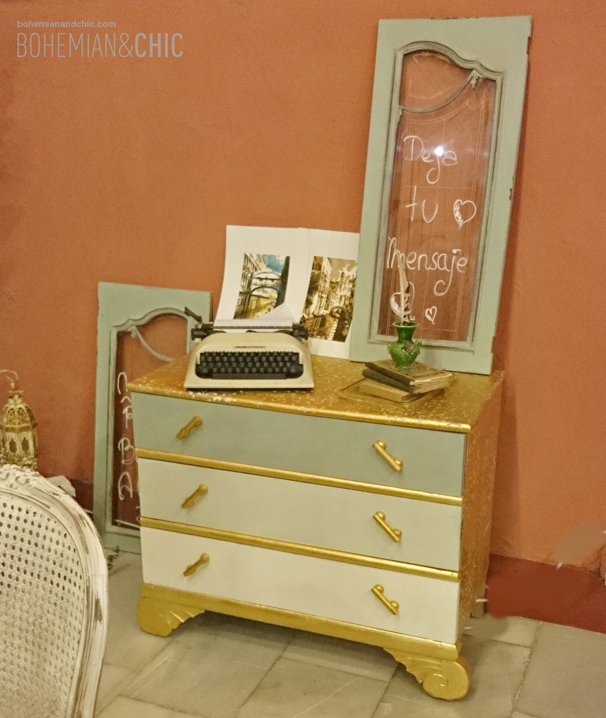 Antes y después de una cómoda art decó